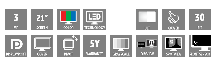 Single Head 3MP Barco Nio High Bright Color - Medical Displays for Less